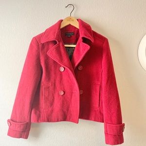 Express | Jackets & Coats | Express Design Studio Red Cashmere Blend ...